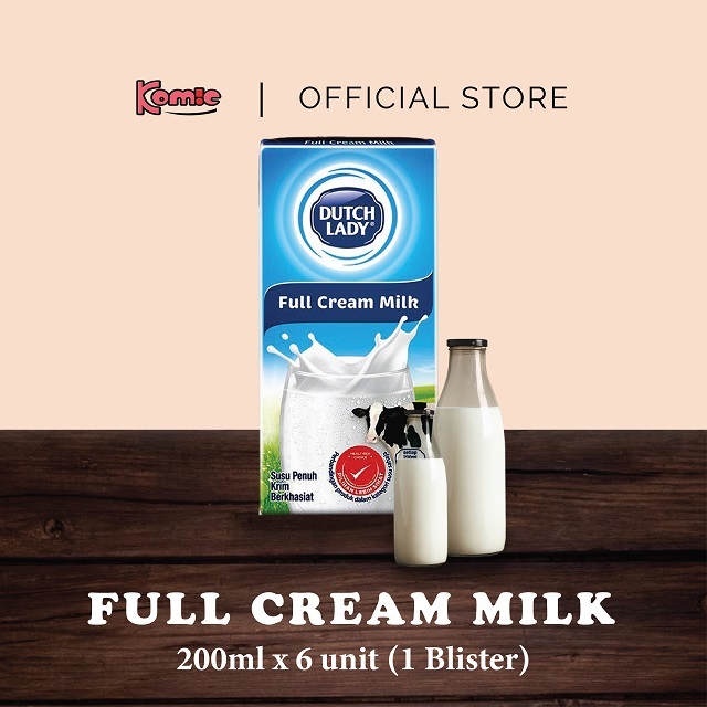 Dutch Lady 200ml UHT Dairy Healthy Milk Drinks - Full Cream Flavor ...