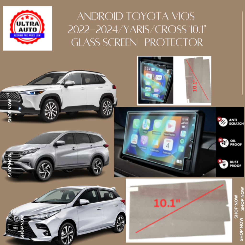 TOYOTA RUSH VIOS YARIS ALTIS 2022-2024 CAR AUDIO PLAYER ANDROID HEAD ...