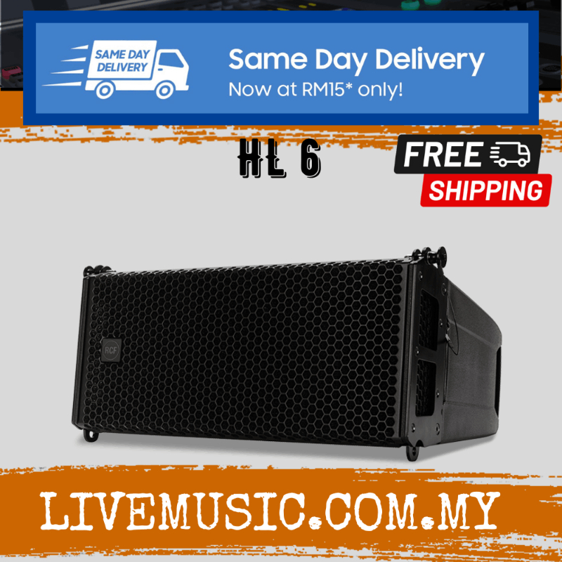 RCF HL 6 Passive 2-Way Dual 6" Line Array Module ( HL-6 / HL6 ...