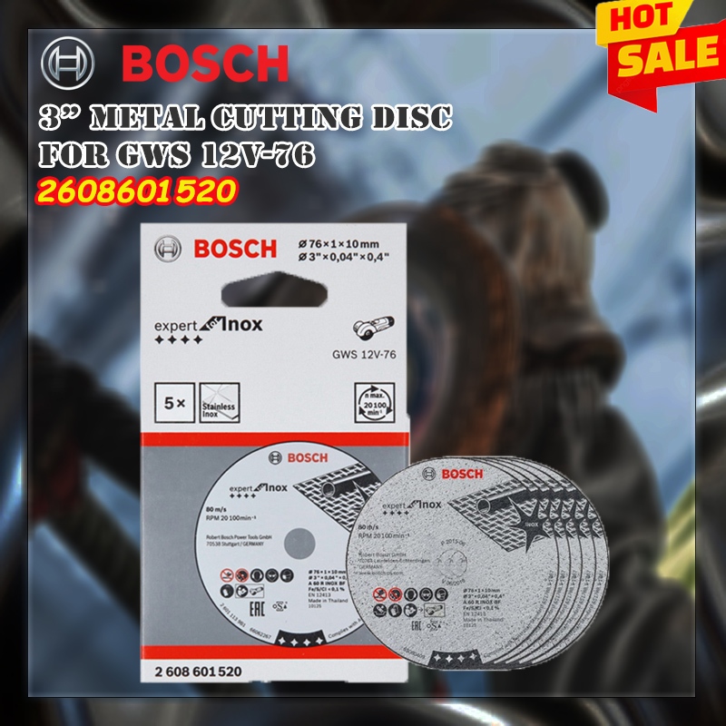 Bosch Metal Cutting Disc For Bosch Cordless Angle Grinder GWS 12V-76 ...
