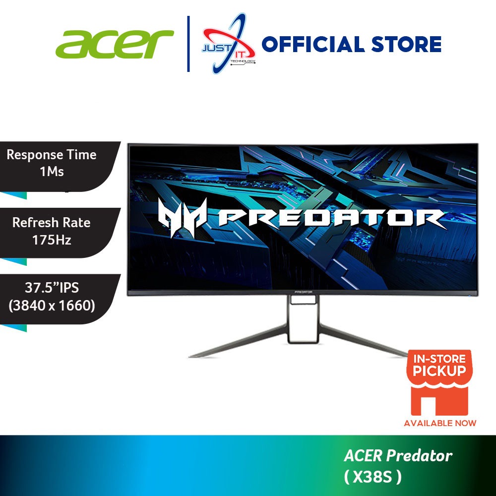 ACER PREDATOR X38 / X38S 37.5" CURVED GAMING MONITOR ( 37.5" IPD UHD ...