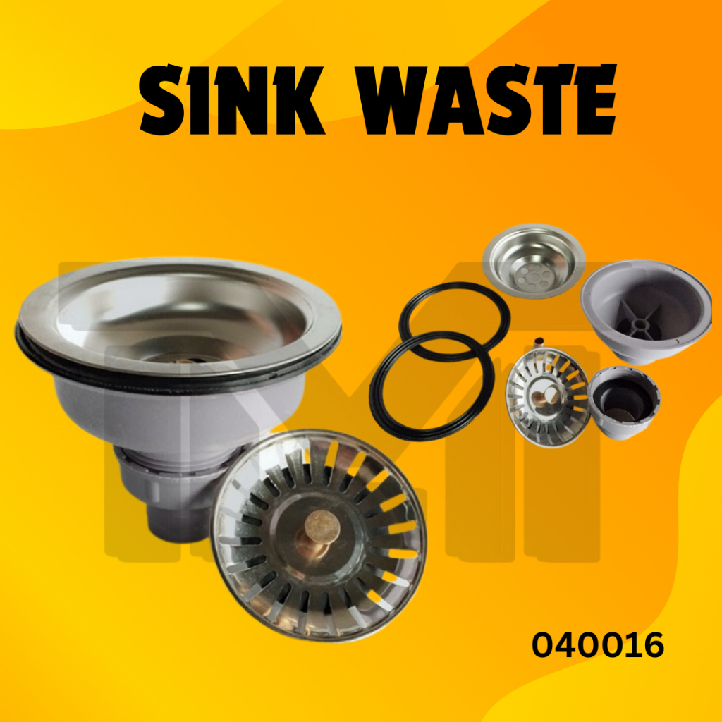 2-1/2”(1-1/2inch / 40MM) WASTE UNTUK STAINLESS STEEL BASIN BASUH ...