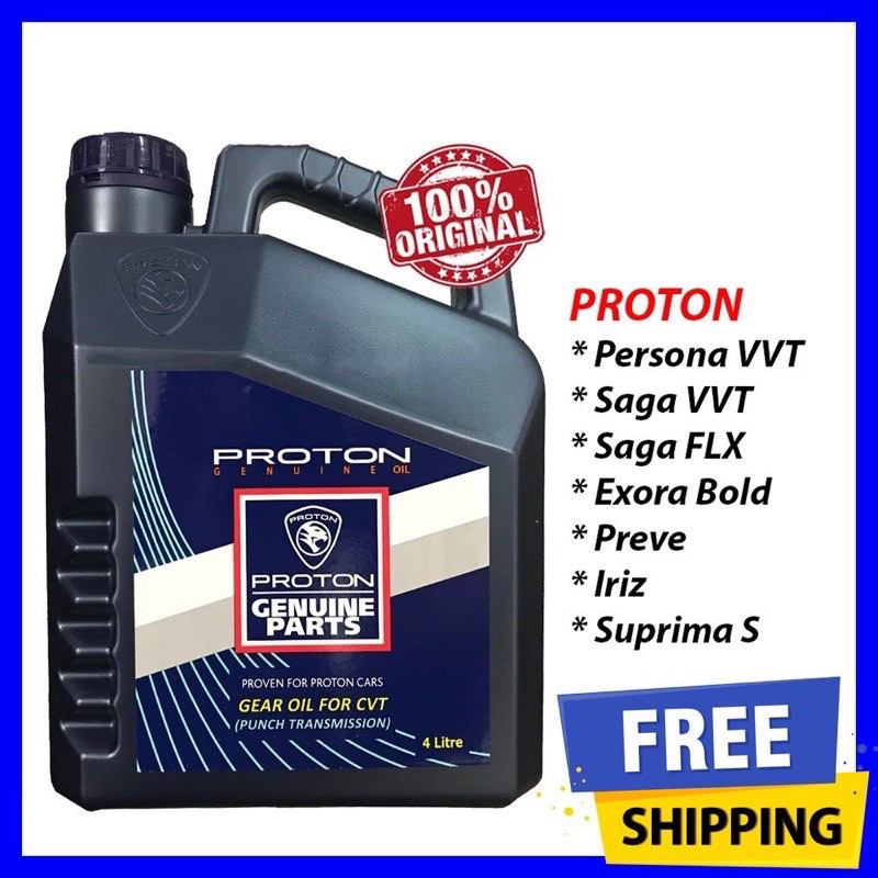 PW911218 Proton CVT ATF gear oil (4 liter) For Proton Saga FLX , EXORA ...