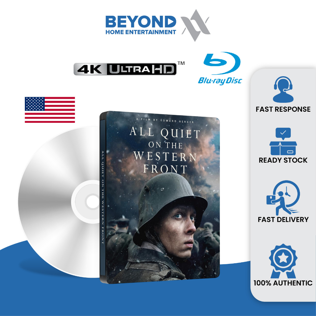 All Quiet on the Western Front Steelbook [4K Ultra HD + Bluray] High Definition | Shopee Malaysia