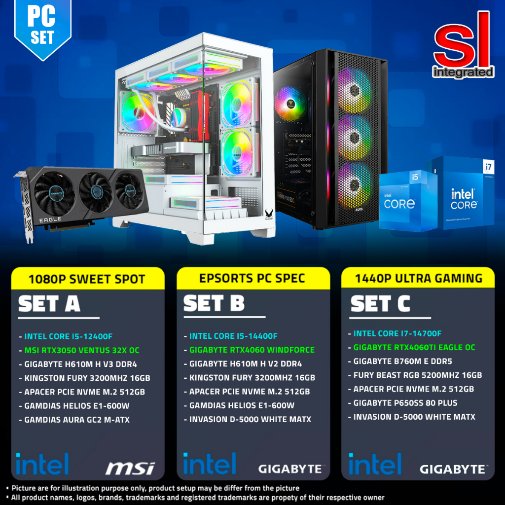 INTEL Gaming PC Package With Graphics Card For 1080p or 2k Gaming ...