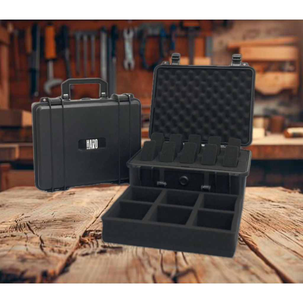 10 SLOT HEAVY DUTY WATCH HARD CASE / KOTAK / BEKAS JAM - BLACK | Shopee ...