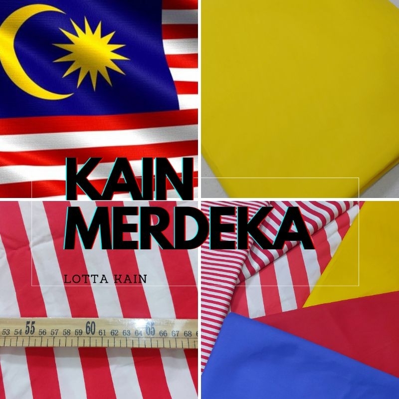 Kain Merdeka 100% Cotton Bidang 45 | Shopee Malaysia