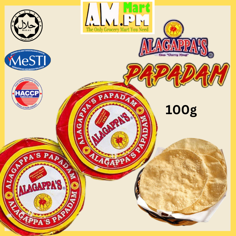 Alagappa's Original Papadam 100g Keropok Papadam Sedap & Rangup ...