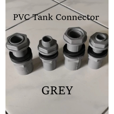 15mm 20mm 25mm Pvc Pipe Fitting Brand BBB (BINA) Tank Connector/ Paip Air Fiting Kelabu | Shopee ...