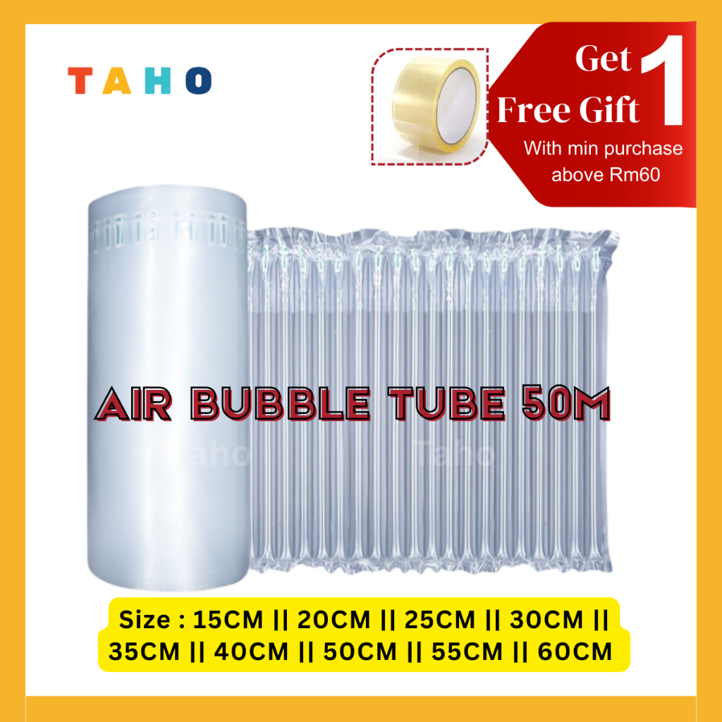 Air Bubble Tube 50 Meter Inflatable Air Bubble Wrap Air Column Bags Air ...