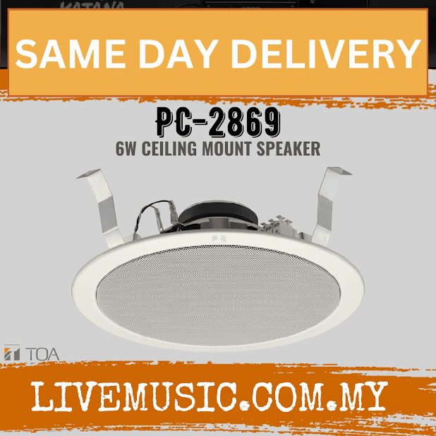 TOA Ceiling Speaker PC-2869 6W Ceiling Mount Speaker ( PC2869 / PC 2869 ...