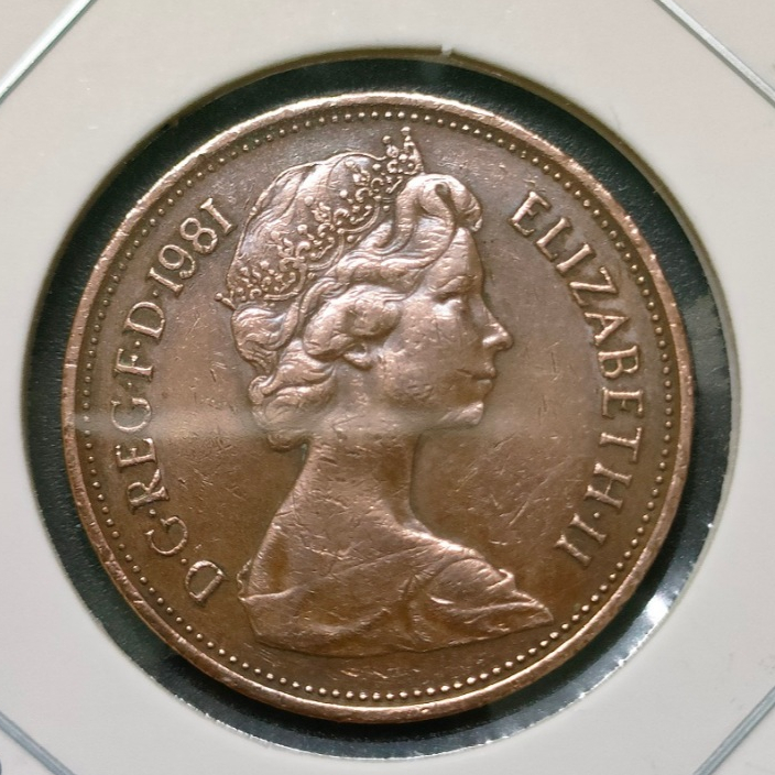 UK Queen Elizabeth II 2 New Pence 1981 | Shopee Malaysia