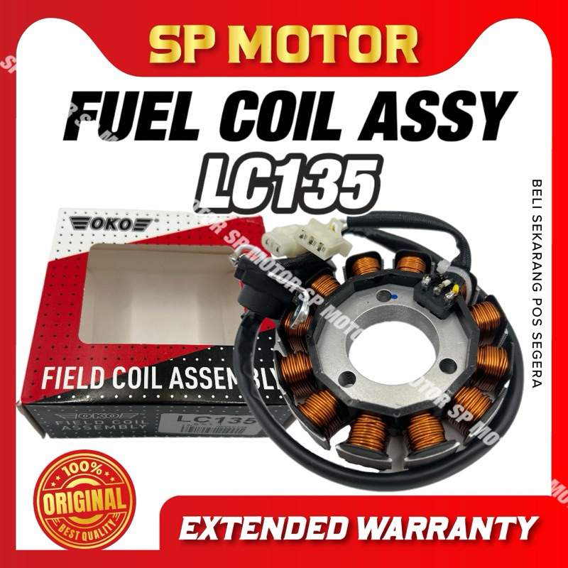 YAMAHA LC 135 LC135 MAGNET COIL KOIL FUEL COIL ASSY FIELD COIL ASSEMBLY ...
