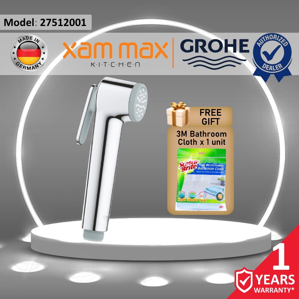 Grohe Hand Spray Bidet 27512001 Tempesta-F Trigger Spray 30(Chrome ...