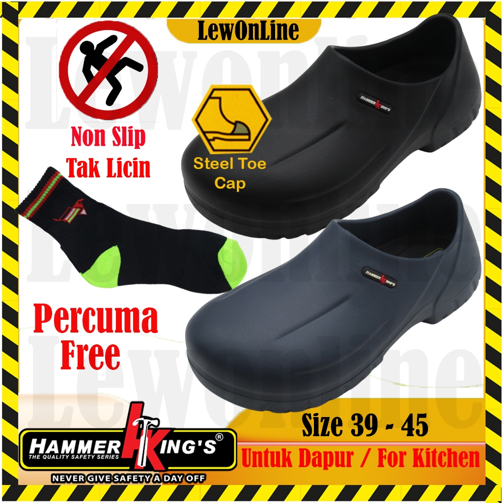 Hammer King Safety Clog shoes HK3003 (Steel Toe Cap) Kitchen Lab Non ...