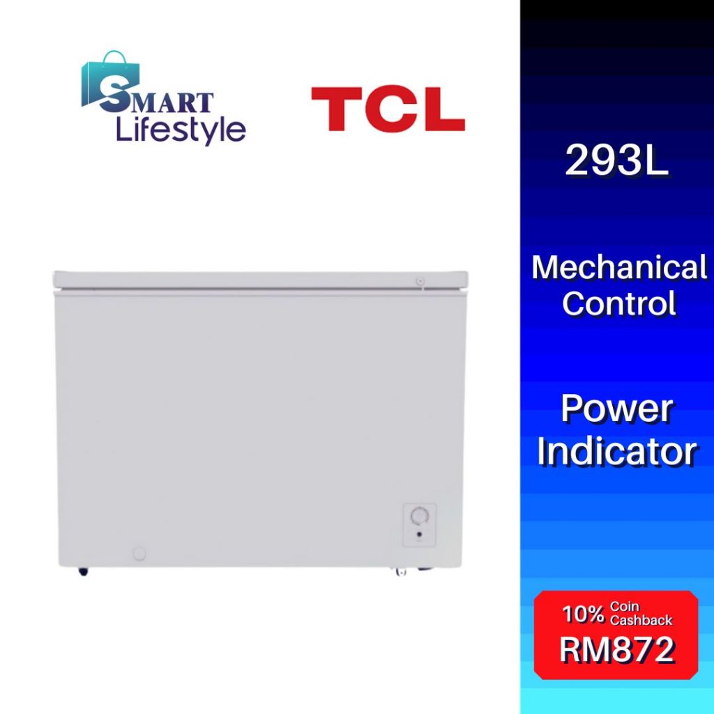TCL 293L Chest Freezer with Mechanical Control TRCF-D438OW1 | Shopee ...