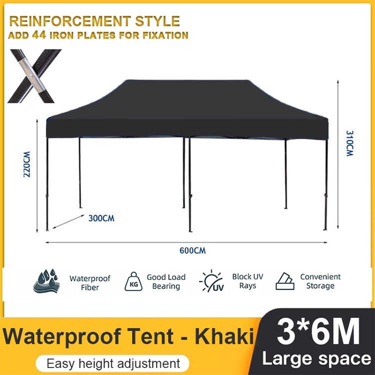 10x20 Canopy Outdoor Waterproof Khemah Niaga Heavy Duty Adjustable ...