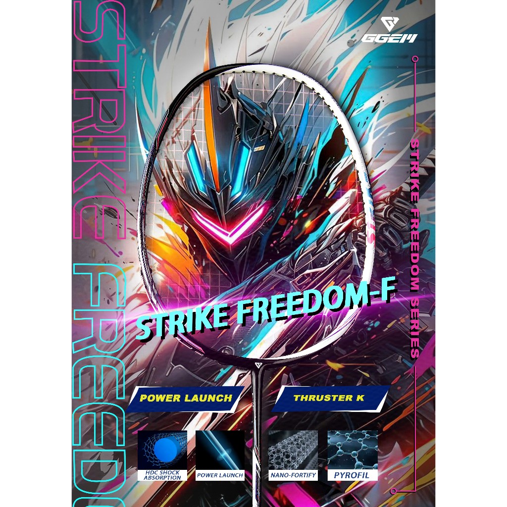 GGEM STRIKE FREEDOM F Badminton Racket | Shopee Malaysia