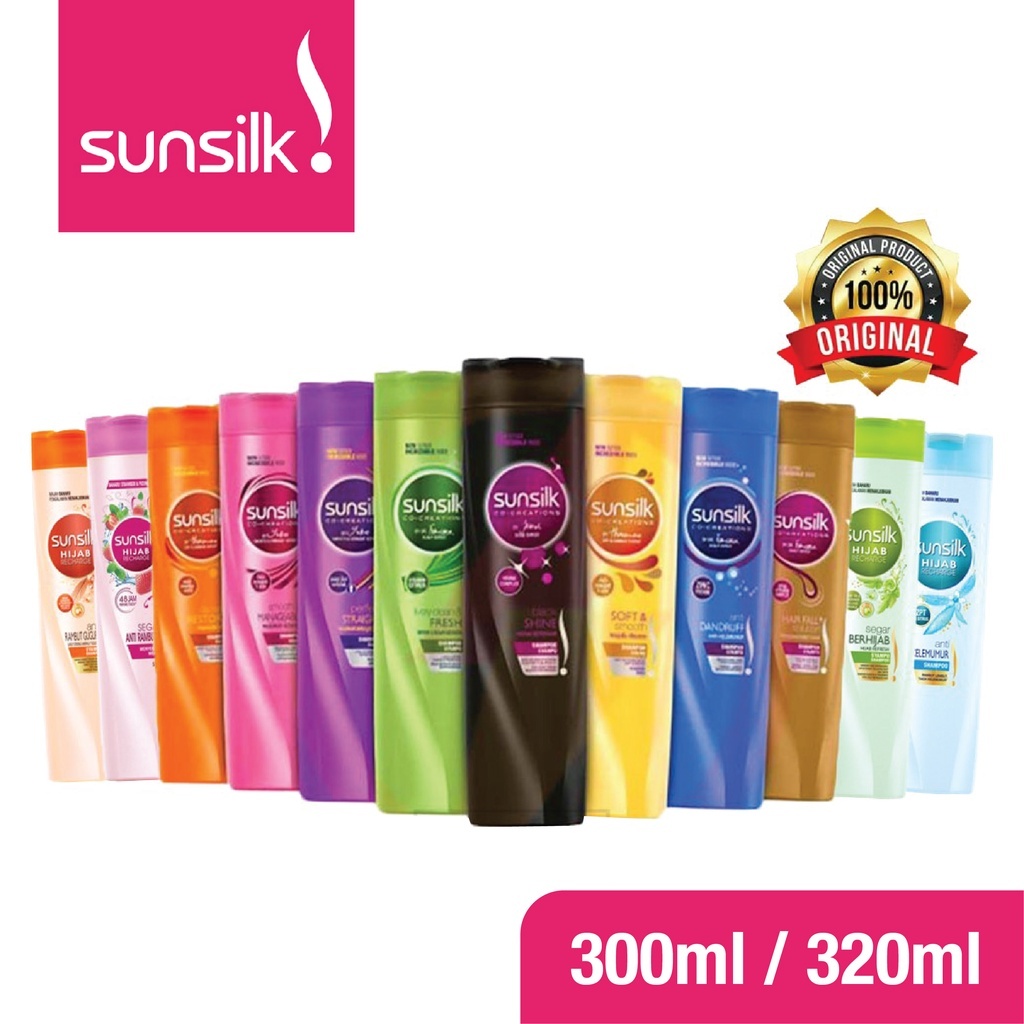 Sunsilk Hijab Natural Hair Shampoo Soft Smooth Manageable Black Shine ...
