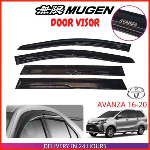 TOYOTA Avanza 2016-2021 High Quality Mugen Door Visor Air Press Window ...