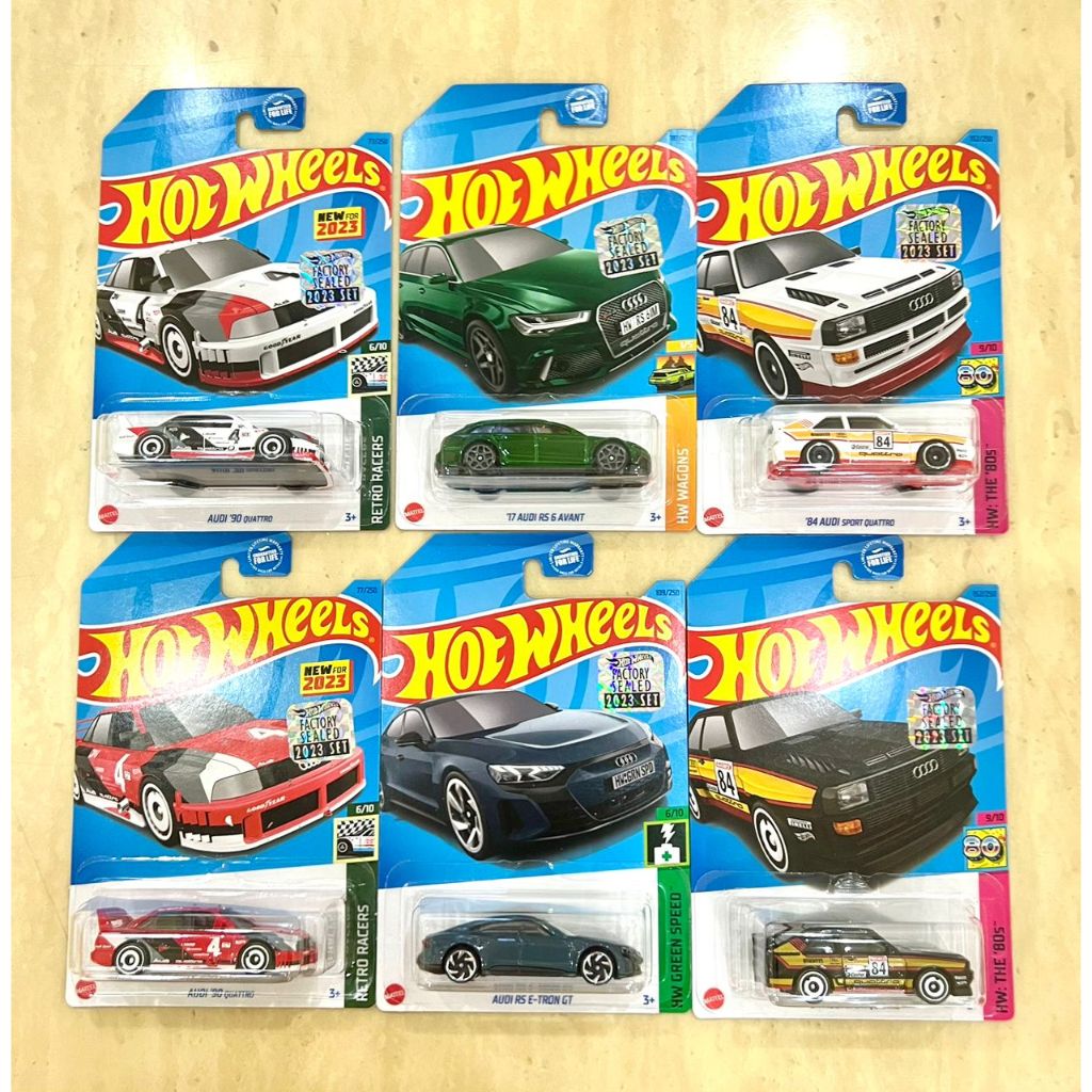 Hot Wheels Audi Car Factory Sealed 2023 ( Audi ‘90 Quattro, ‘17 Audi RS ...