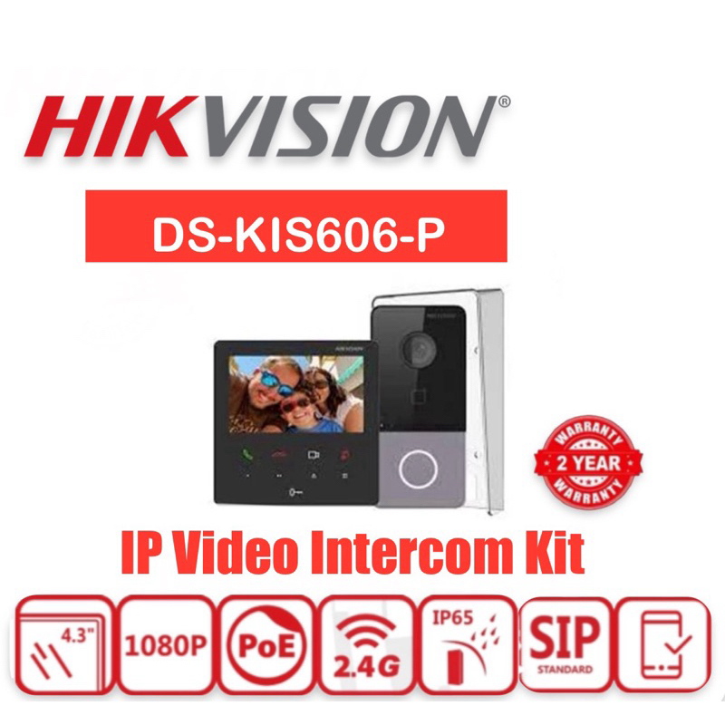 HIKVISION DS-KIS606-P IP Video Intercom Kit | Shopee Malaysia