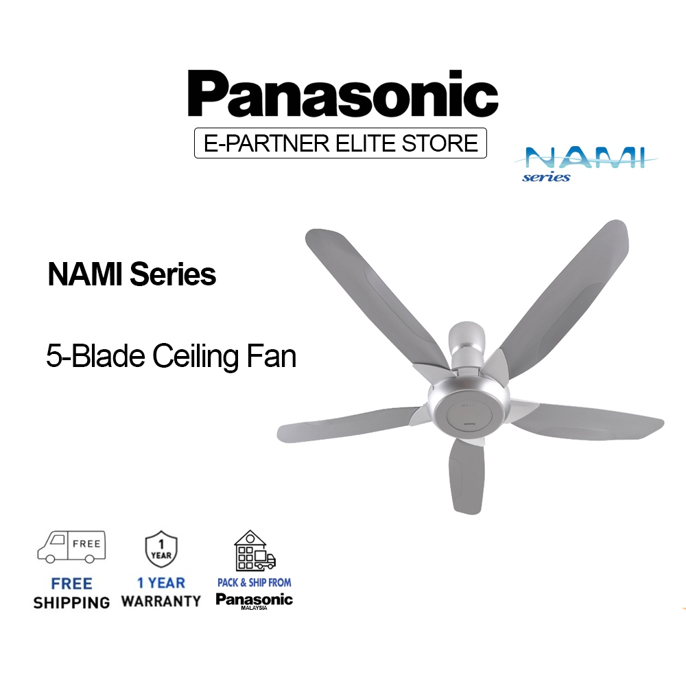 Panasonic Ceiling Fan Nami 5 Blades (60") F-M15E2 | Shopee Malaysia