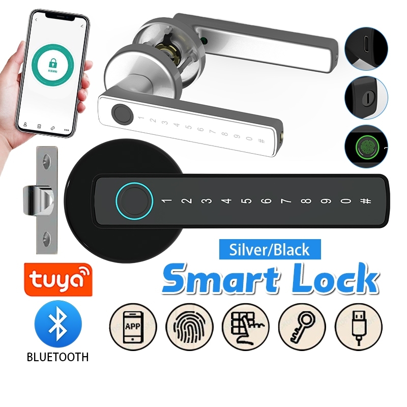 SMART Digital Lock Fingerprint Door Electronic Password Smart Door Lock ...
