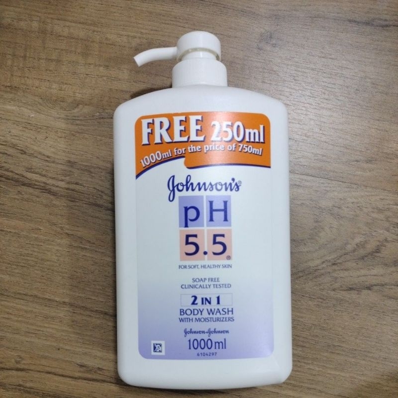 Johnson's PH5.5 In 2 in 1 Body Wash 750ml+250ml | Shopee Malaysia