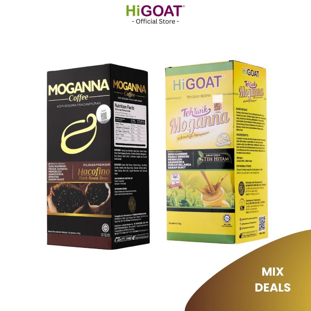 HiGOAT Moganna Coffee & Tea Tarik Mix Moganna | Shopee Malaysia