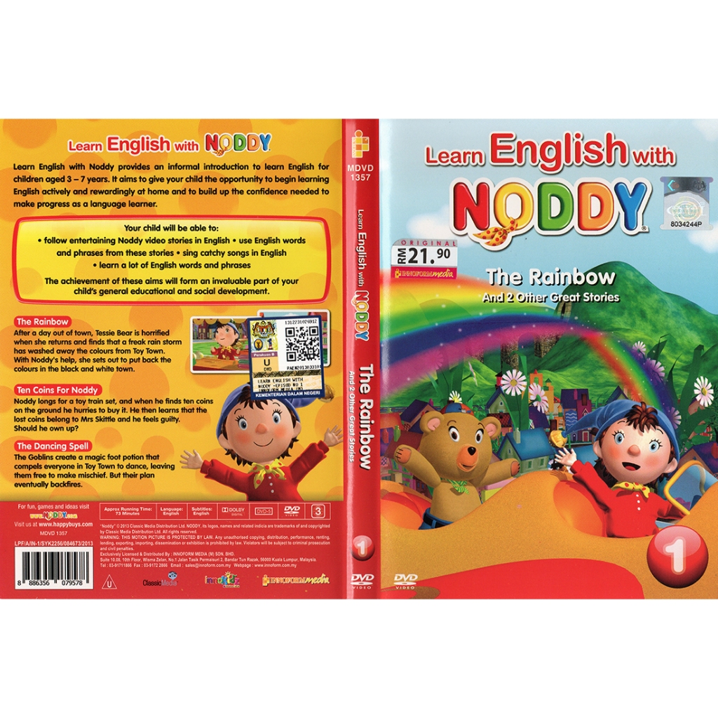 CHILDREN ANIMATION DVD~LEARN ENGLISH WITH NODDY | Shopee Malaysia