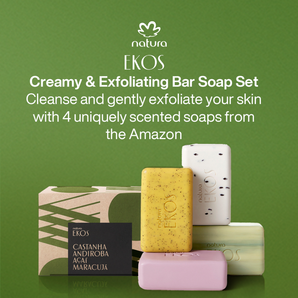 Ekos Creamy & Exfoliating Bar Soap Set | Shopee Malaysia