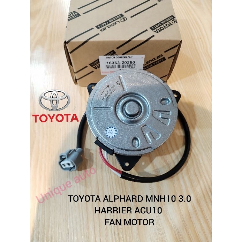 TOYOTA ALPHARD MNH10 3.0 HARRIER ACU10 RADIATOR FAN MOTOR [16363-20250 ...