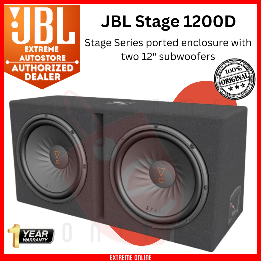 JBL Stage 1200D Stage Series ported enclosure with two 12" subwoofers ...