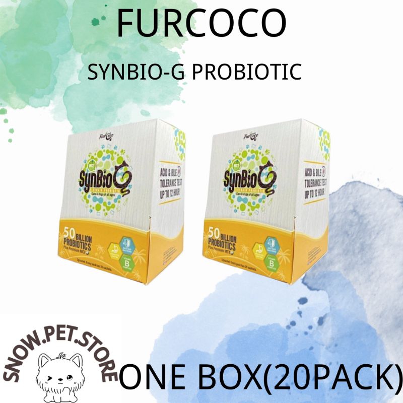 FURCOCO SYNBIO-G PET PROBIOTIC FOR CATS & DOGS (1 BOX- 20 PCS) 宠物益生菌 ...