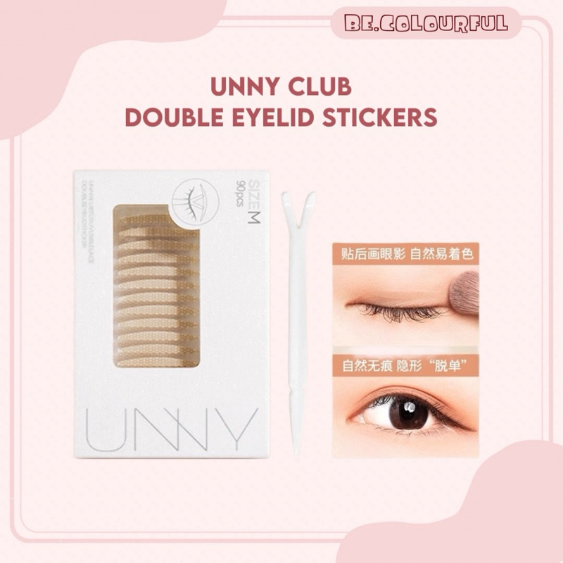 🇲🇾Korea UNNY Double Eyelid Stickers seamless natural lace invisible ...