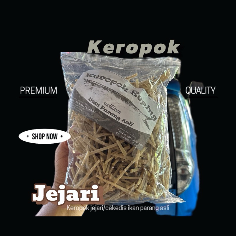 keropok jejari / cekedis ikan parang asli terengganu | Shopee Malaysia