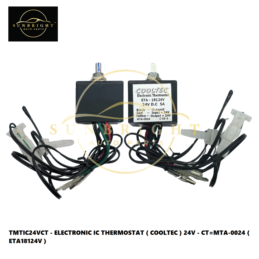 ELECTRONIC IC THERMOSTAT ( COOLTEC ) 24V - CT=MTA-0024 ( ETA18124V ...