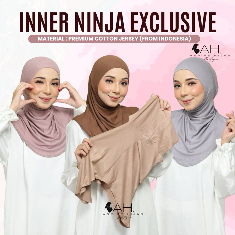 Inner Ninja Instant Cotton Jersey Exclusive | Tali iket Blekang | Free ...