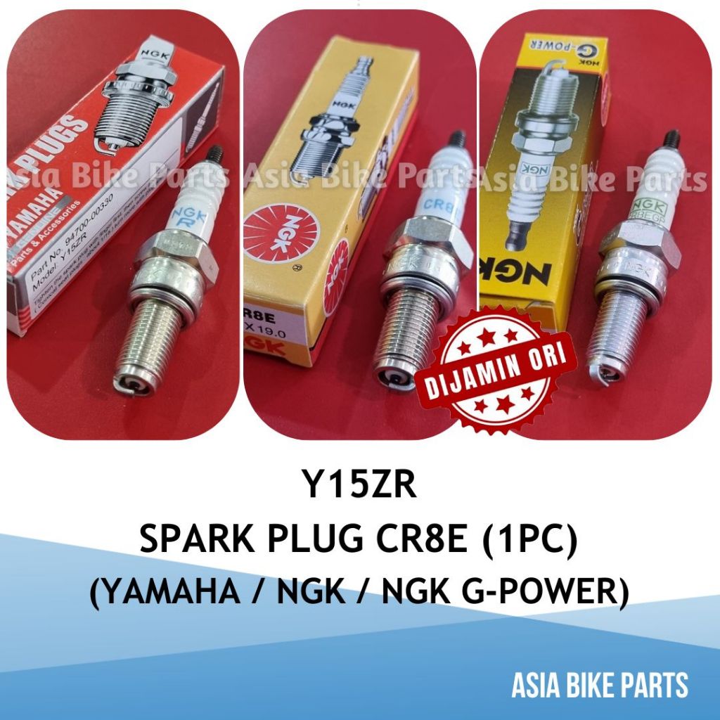 Yamaha Original Y15ZR Y15 V1 V2 Palam Pencucuh Spark Plug NGK CR8E ...