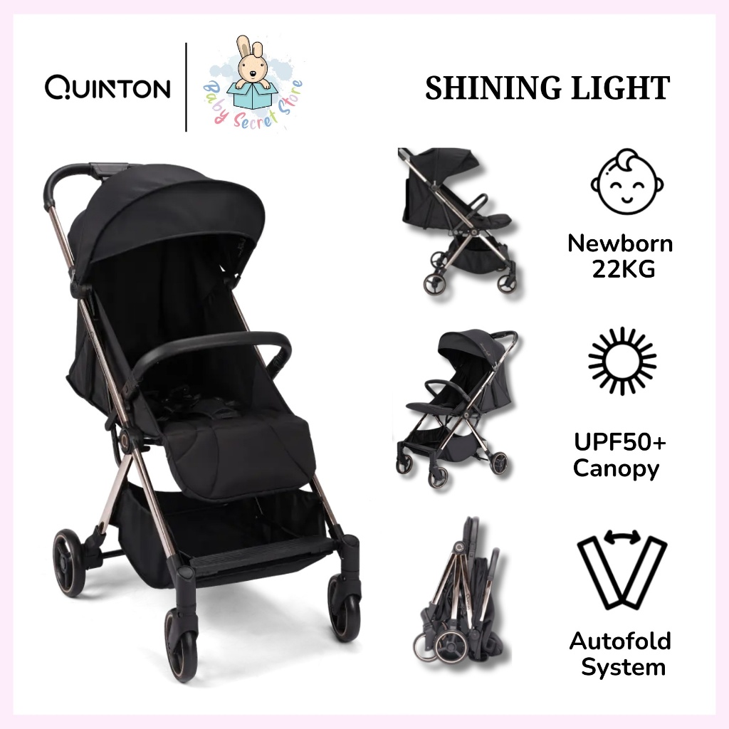 (FREE SHIPPING)Quinton Auto Fold Shining Light Baby Stroller | Premium ...
