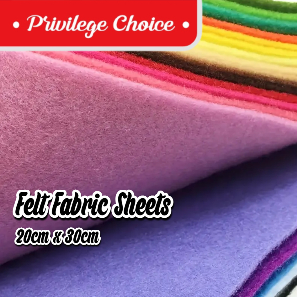20cm x 30cm Felt fabric Sheet / Felt Cloth / Felting Fabric / Craft ...