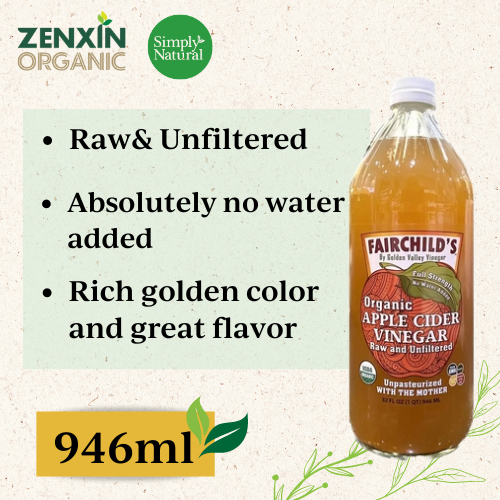 Fairchild’s Organic Apple Cider Vinegar (946ml) | Shopee Malaysia