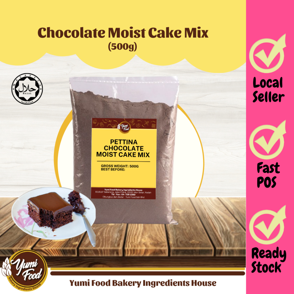 [READY STOCK] Pettina Tepung Segera Kek Coklat Lembap/Chocolate Moist ...