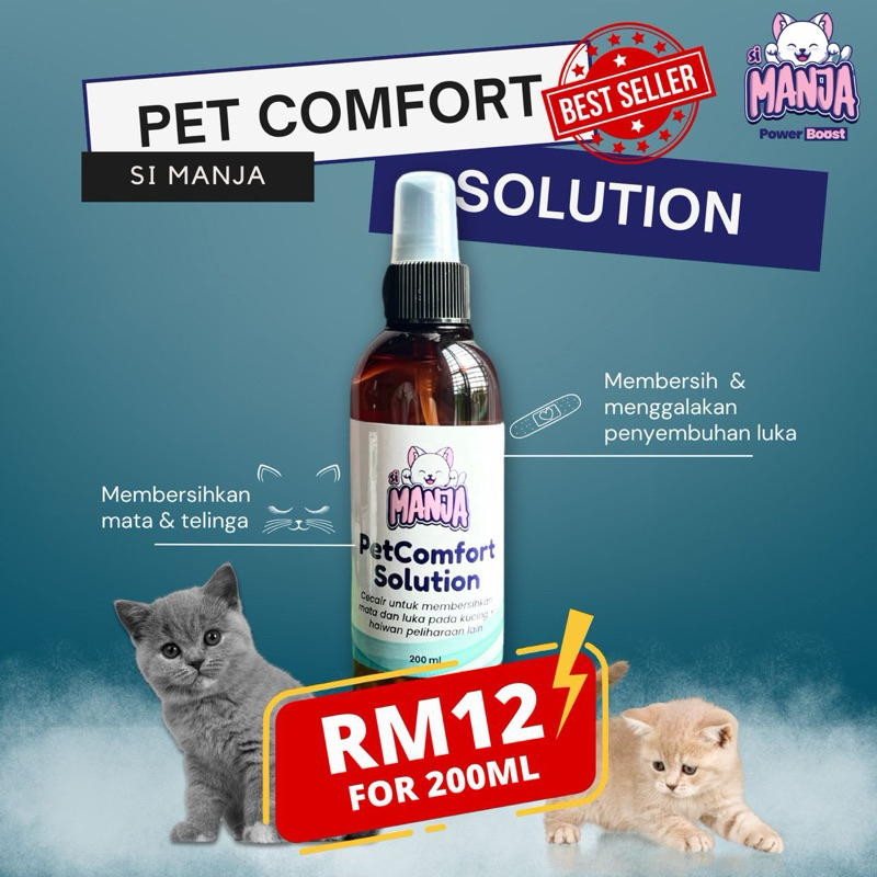 Si Manja’s PetCare Solution -Cecair untuk membersihkan mata, telinga ...