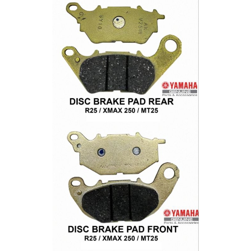 YAMAHA MT25/R25/XMAX FRONT REAR DISC PAD | Shopee Malaysia