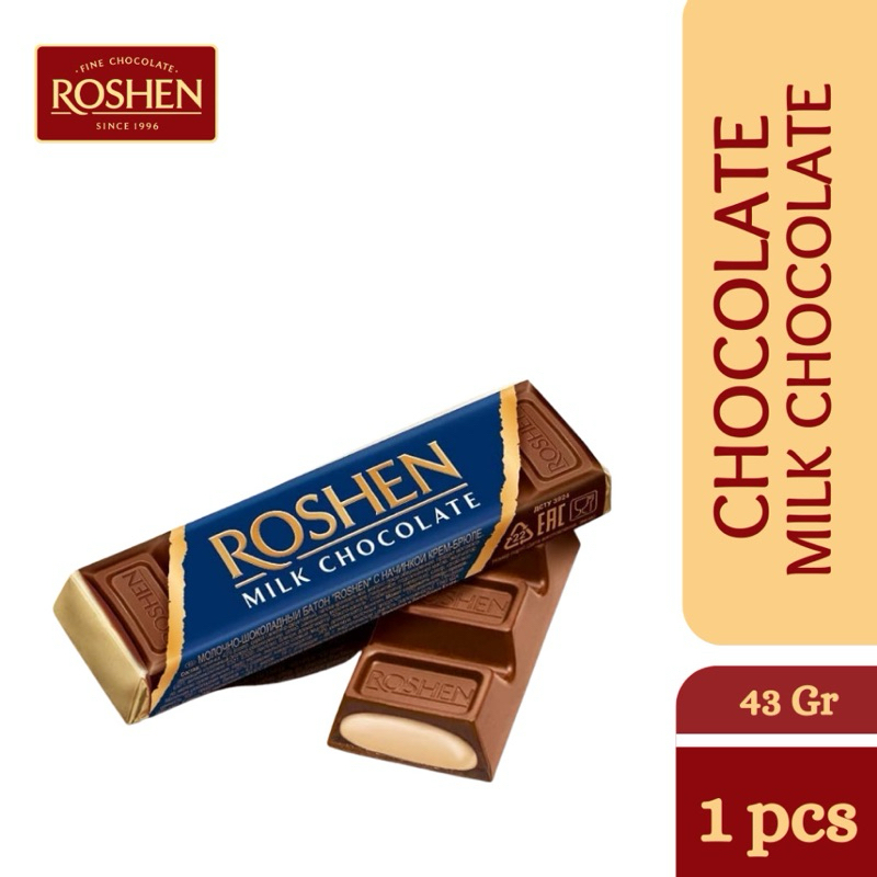 Roshen Chocolate bar with Creme Brulee Fillings (1 PIECE) | Shopee Malaysia