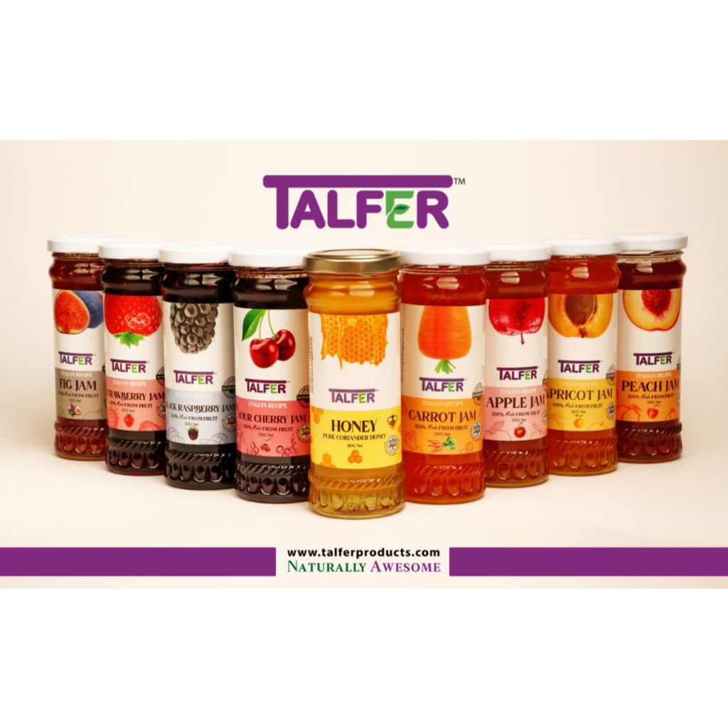 Talfer Jam/ Fruit Spread (300gm) Imported Fruit Jam Less Sugar Halal ...