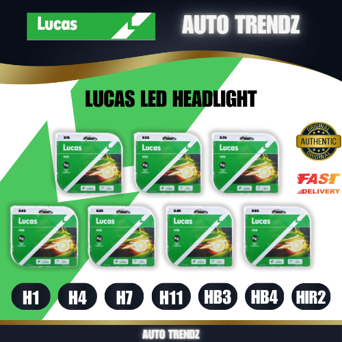 LUCAS Xenon Next Generation HID Headlight | D1S D2S D3S D4S D2R D4R D8S ...