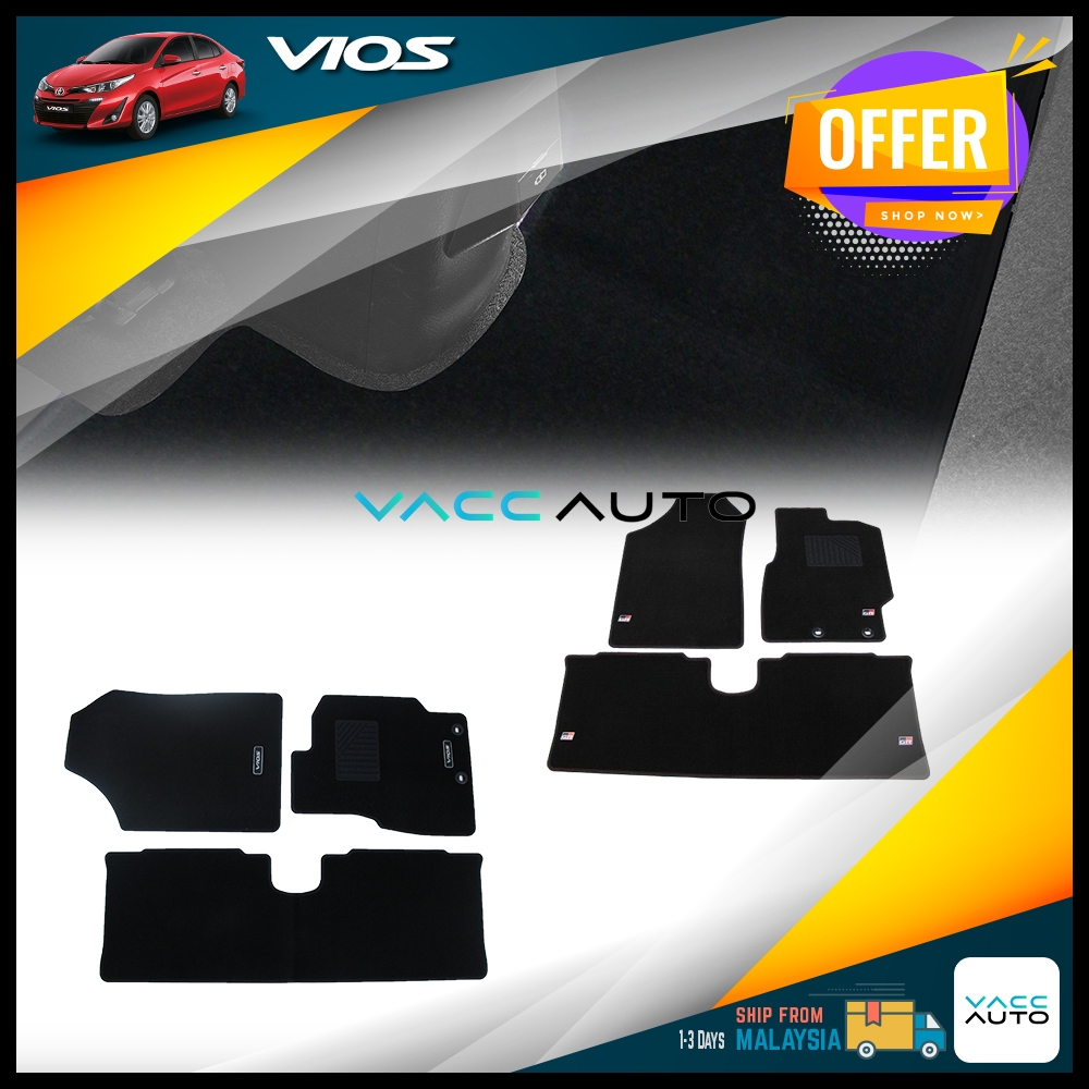 Toyota Vios NSP151 Floor Carpet Met Floor Mats Carpet Front & Rear ...